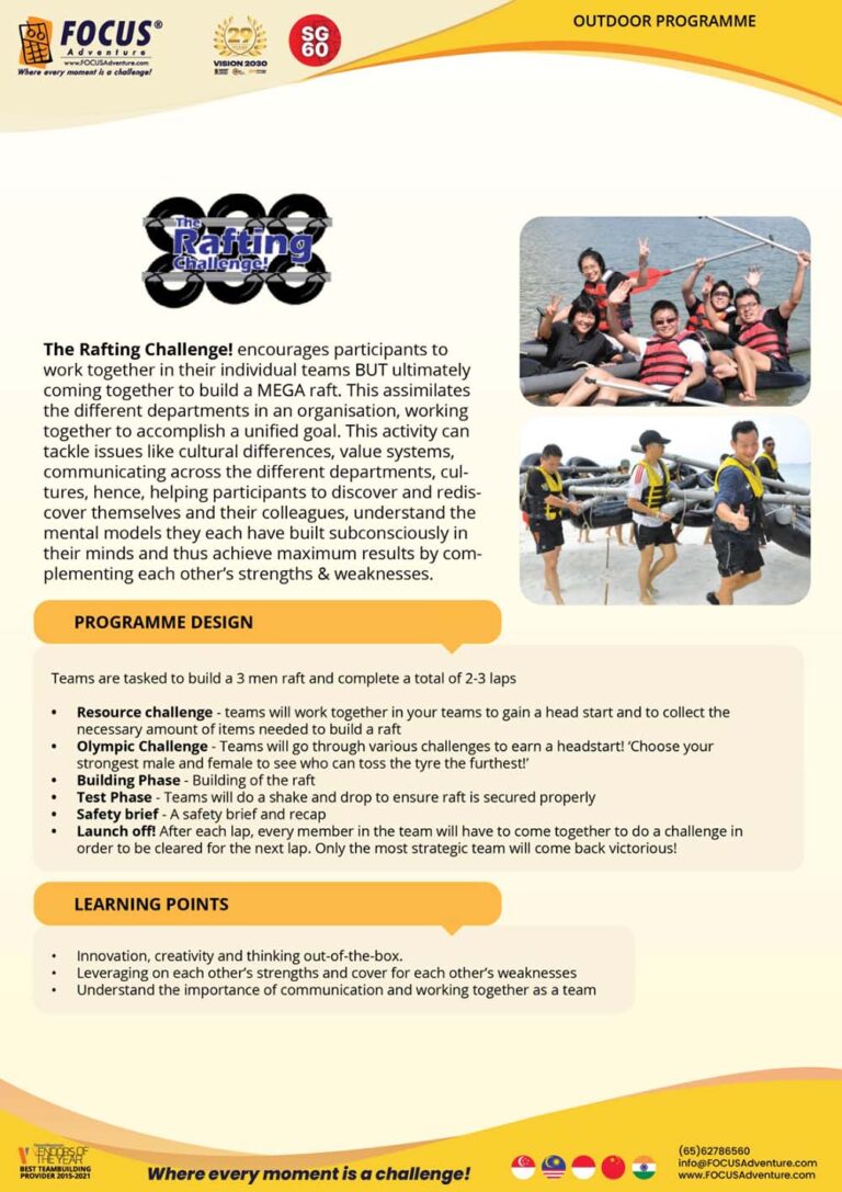 Proven Corporate Team Building Provider - FOCUS Adventure